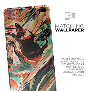 DesignSkinz Blurred Abstract Flow V60 Protective Vinyl Decal Wrap Skin Cover Compatible with The Samsung Galaxy S20 (Screen Trim & Back Glass Skin)