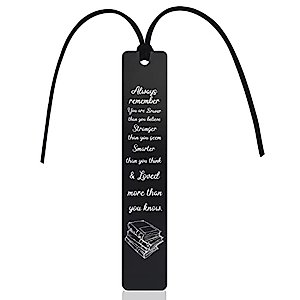 Inspirational Bookmark Gifts for Women Men Book Lovers , Graduation Gift for Her Him Teen Boy Girl, Birthday Valentine's Day Christmas Gifts to Son Daughter from Mom Dad