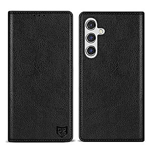 ZZXX Samsung Galaxy A14 5G Wallet Case with [RFID Blocking] Card Slot Stand Strong Magnetic Leather Flip Fold Protective Phone Case for Samsung Galaxy A14 5G Case Wallet(Black-6.6 inch)