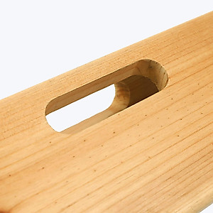 [PJ Collection] Foldable Natural Wood Stool, Lightweight Wood Stool, Outdoor Stool and Chairs, Small Foldable Step Stool, Step Stool for Kitchen, Easy to Grab, Weight-Bearing Stool