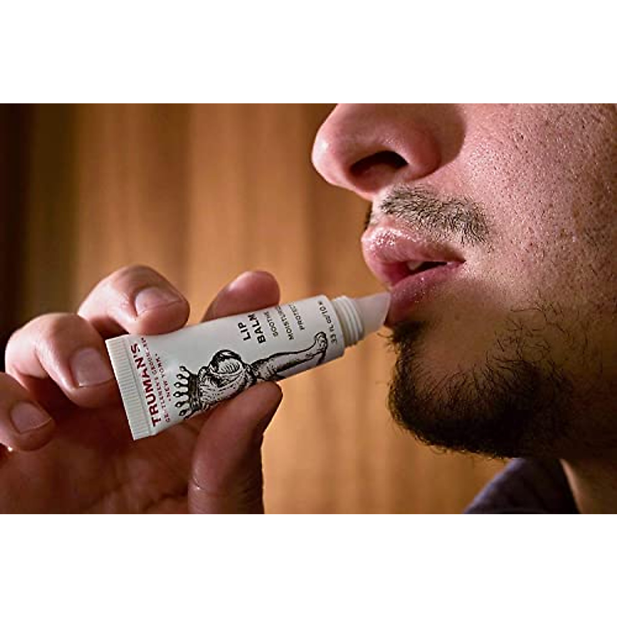 Truman's Gentlemen's Groomers Men's Moisturizing Lip Balm for Dry, Chapped Lips, (Pack of 12)