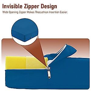 Focuprodu Chair Cushions 20 inch, Patio Outdoor Seat Cushion, Comfortable Outdoor Furniture Patio Chair Cushion, Chair Cushion for Indoor/Outdoor use (20x20x3, Blue)