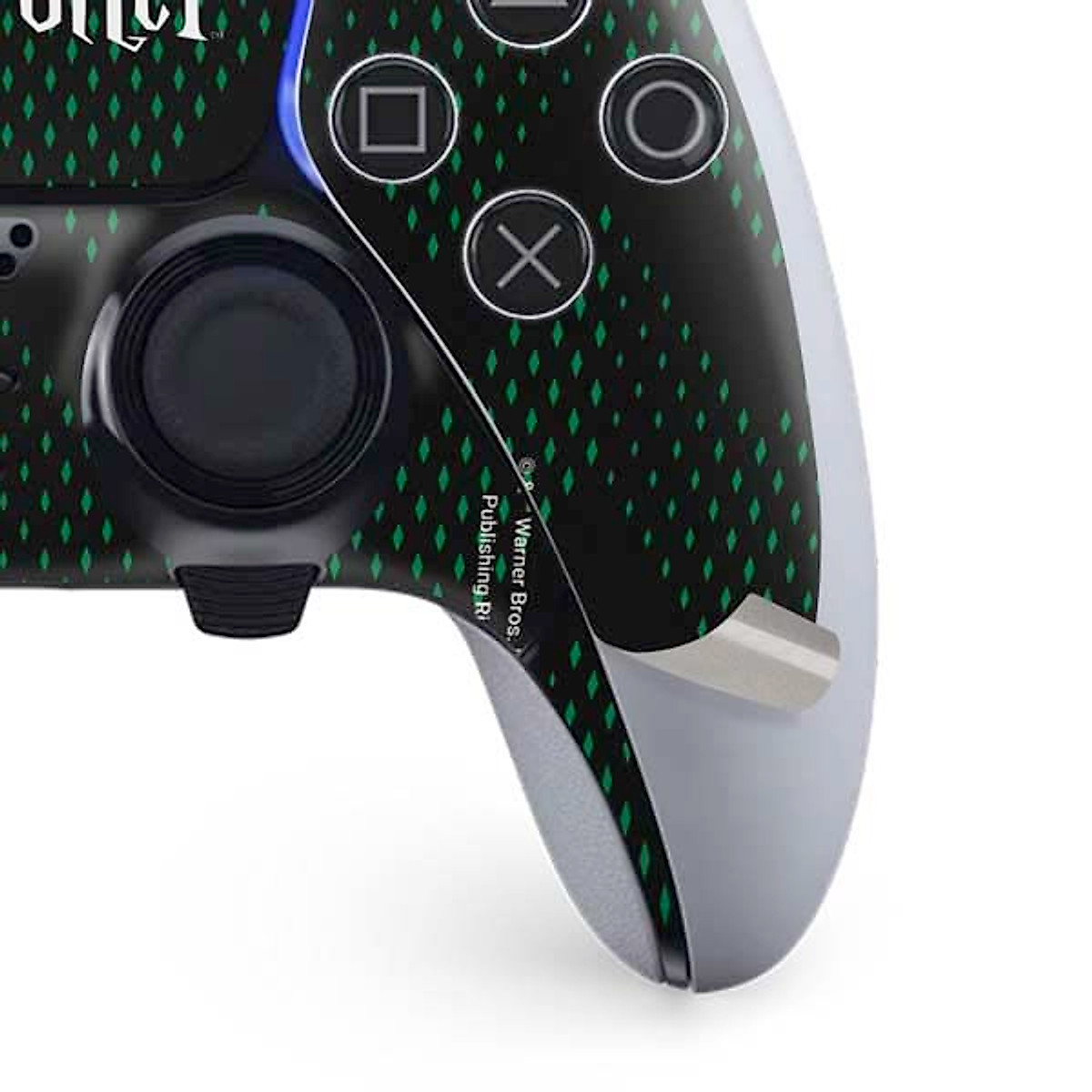 Skinit Gaming Decal Skin Compatible with PS5 DualSense Edge Pro Controller - Officially Licensed Warner Bros Team Slytherin Design