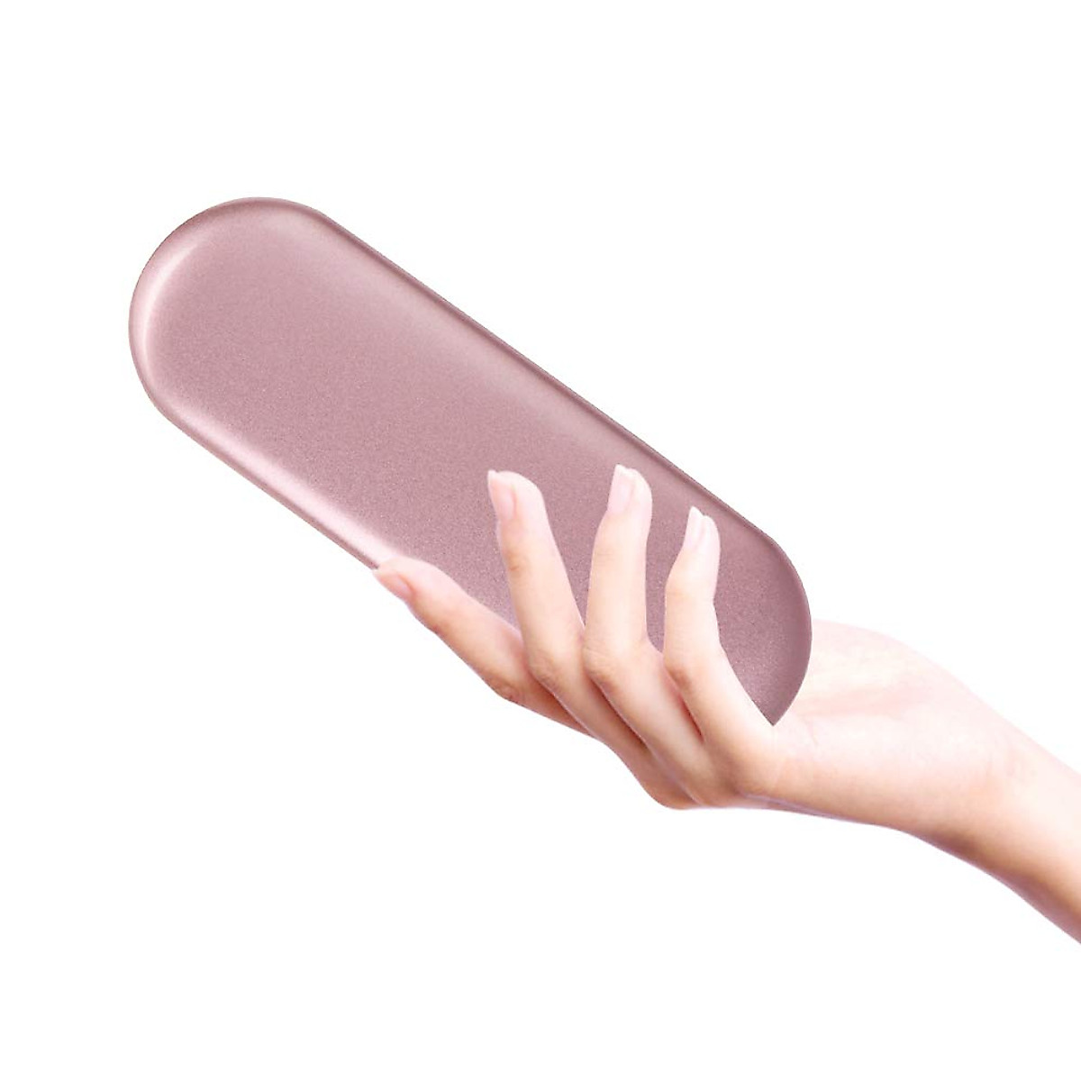 1 Pc Eyelash Extension Tweezers Storage Case Professional Travel Small Box Portable Tin Holder Container for Tweezer, Pink