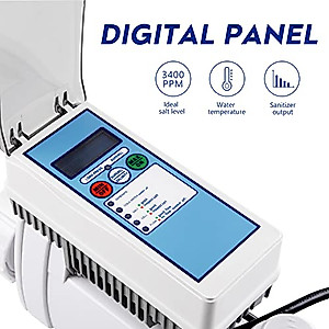 Replacement Salt Cell for Pool- Compatible with Pentair Intellichlor IC40, Independent Flow Switch and Control Box, Up to 40K gallons Salt Pools, 2 Year USA Limited Warranty, BLPTC 40P