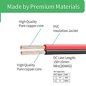 2-Pack 60mm by 60mm by 15mm 6015 12V DC 0.10A Dual Ball Bearing Brushless Cooling Fan 2pin