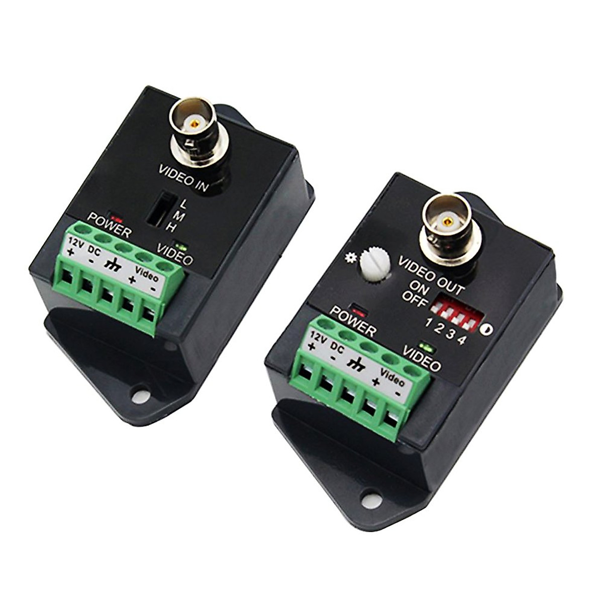 Merryshop Active Video balun UTP Video Transceiver with HD-CVI-TVI-AHD-CVBS Effective Distance 1800M