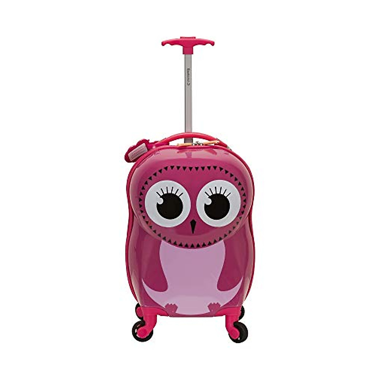 Rockland Jr. Kids' My First Hardside Spinner Luggage, Telescoping Handles, Owl, Carry-On 19-Inch