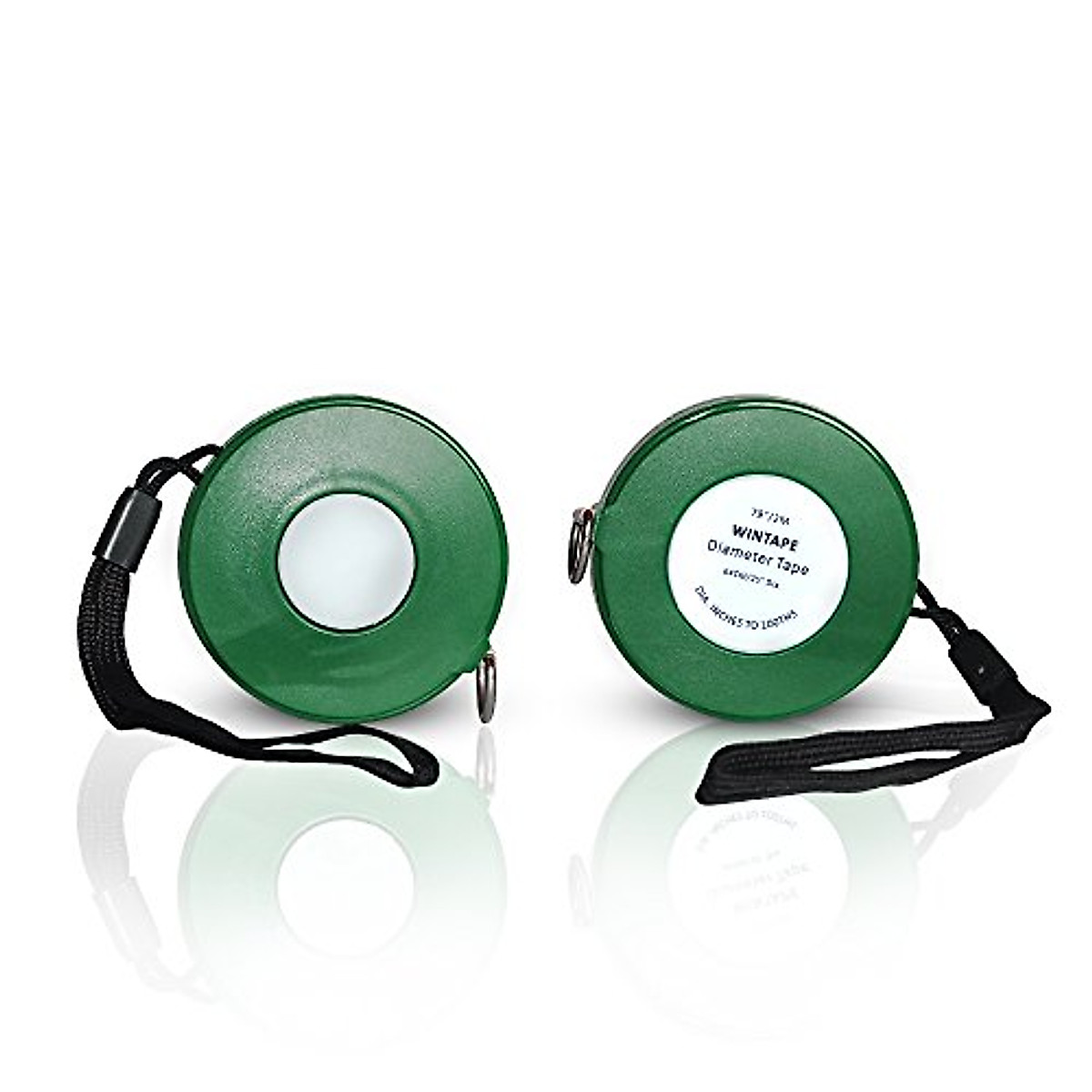 WIN TAPE Cm and Inches to 100ths Executive Diameter Pi Engineer's Tape Measure (Green)