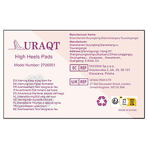 URAQT High Heels Pads, 3 Pairs Metatarsal Pads for Women, Reusable Ball of Foot Cushion, Forefoot Gel Insoles Prevent Blisters and Calluses