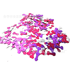 Bachelorette Party Supplies, Ring Toss Hoopla Games Set Poster and Confetti Funny Novelty Game for Hen Bridal Shower Girls Party (Rosered)