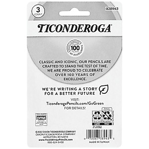 TICONDEROGA Pink Carnation Erasers, Wedge, Medium, Pink, 3 Count (Pack of 1) (X38943)