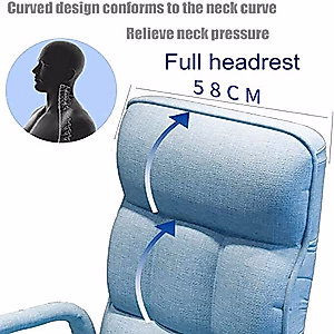 MayNuo Office Chair Gaming Chair Computer Chair Computer Chair Ergonomic,Adjustable Swivel Chair Upholstered Seat Cushion for Adults,High Back Office Chair Lifting Desk Chair with Armrest Soft/Pink/51