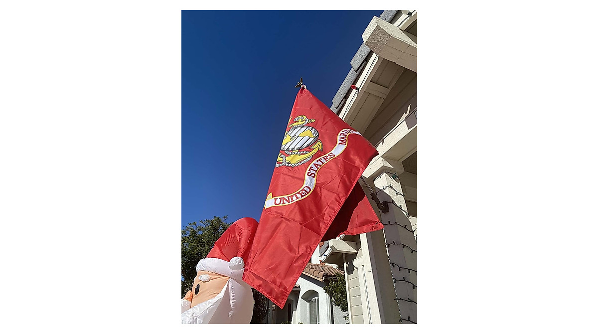 Double-Sided USMC Flag 3x5 - Heavy Duty Polyester