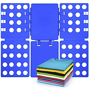 Shirt Folding Board Tshirt Folding Board t Shirt Folder Clothes Folding Board Plastic Laundry Folder Home Storage Tool for Adults and Children, Blue