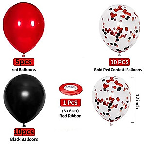 SainSpeed Halloween Party Decoration Set, Happy Halloween with Latex Balloons, Tassel, Star, Spider for Halloween Party Decor Supplies Halloween Bar Home Accessory & Decoration