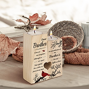 Memorial Gifts - Memorial Candle Gifts for Loss of Brother - Sympathy Gifts for Loss of Brother, Bereavement Gifts for Loss of Brother