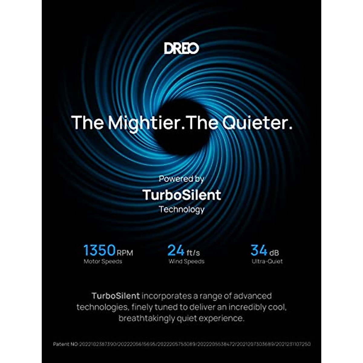 Dreo Smart Tower Fans for Home, 90° Oscillating Fan for Bedroom Indoors, Voice Control Floor Fan with 12H Timer, 42 Inch Quiet Bladeless Standing Fan with LED Display, 6 Speeds, Work with Alexa/Google