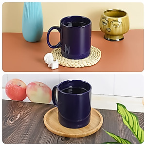 CAILIDE 29oz Extra Large Ceramic Coffee Mug with Handle for Office and Home (Blue)