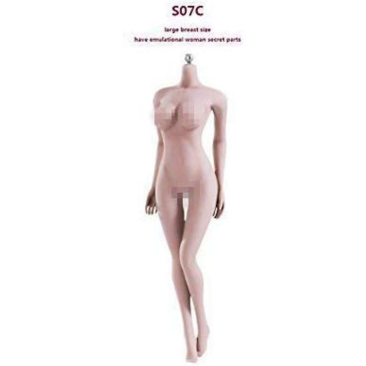 OBEST TBLeague Super-Flexible Female Pale Seamless Doll Body 1/6 Figure 28 Points of Artculation with Stainless Steel Skeleton(No - Head Sculpt Version and Clothes) (S07c)