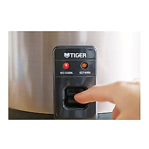 Tiger JNP-S55U 3-Cup Capacity White Rice Cooker with Spatula and Measuring Cup Bundle with Rice Washing Bowl and Bamboo Spoon (3 Items)