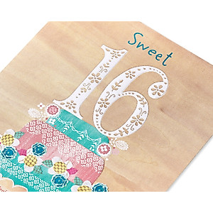 American Greetings 16th Birthday Card for Her (Sweet 16 Cake)