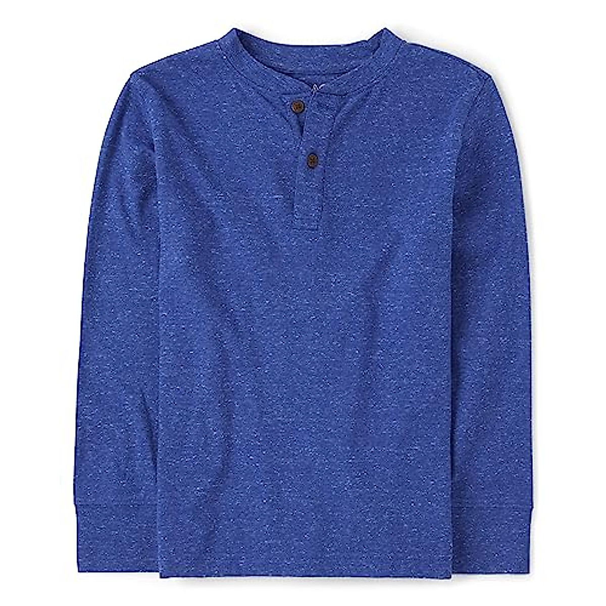 The Children's Place,Long Sleeve Jersey Henley Shirt,Renew Blue,Medium (7/8)