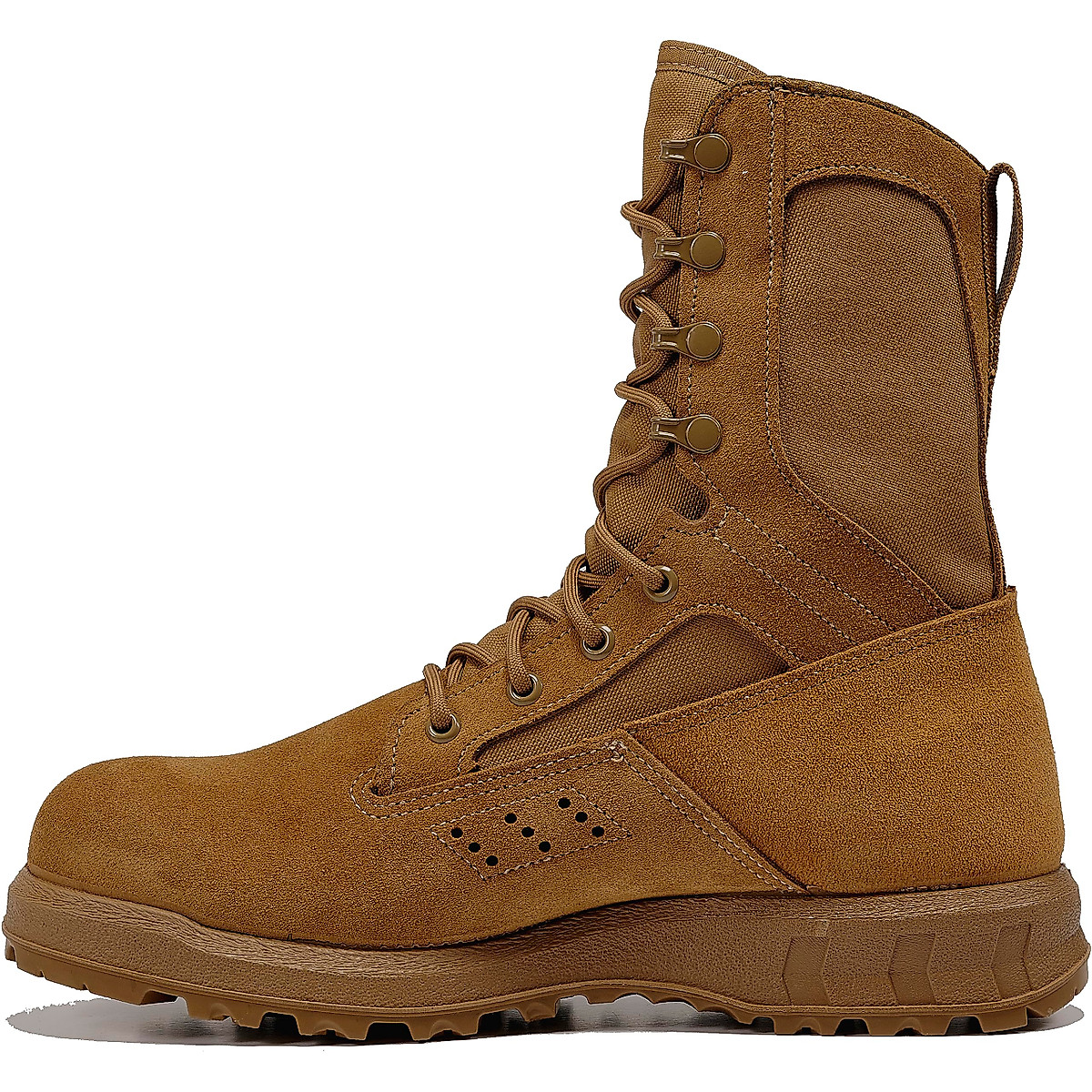 Belleville 510 MEF 8 Inch Ultralight Marine Corps Combat Boots for Men (EGA) - Certified USMC Coyote Brown Leather with High Traction Vibram Outsole, Berry Compliant, Coyote - 9 W