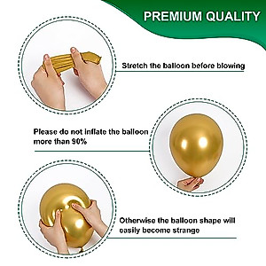 RUBFAC 65 Pcs Black Gold and Green Balloon Arch Garland Kit, 12 Inches Dark Green Gold Balloons for Black Wedding Safari Jungle Birthday Decorations