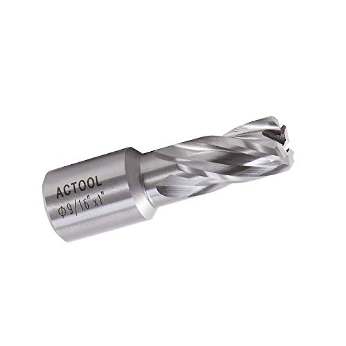 ACTOOL 9/16" Diameter × 1" Depth of Cut HSS ANNULAR Cutter with 3/4'' Weldon Shank
