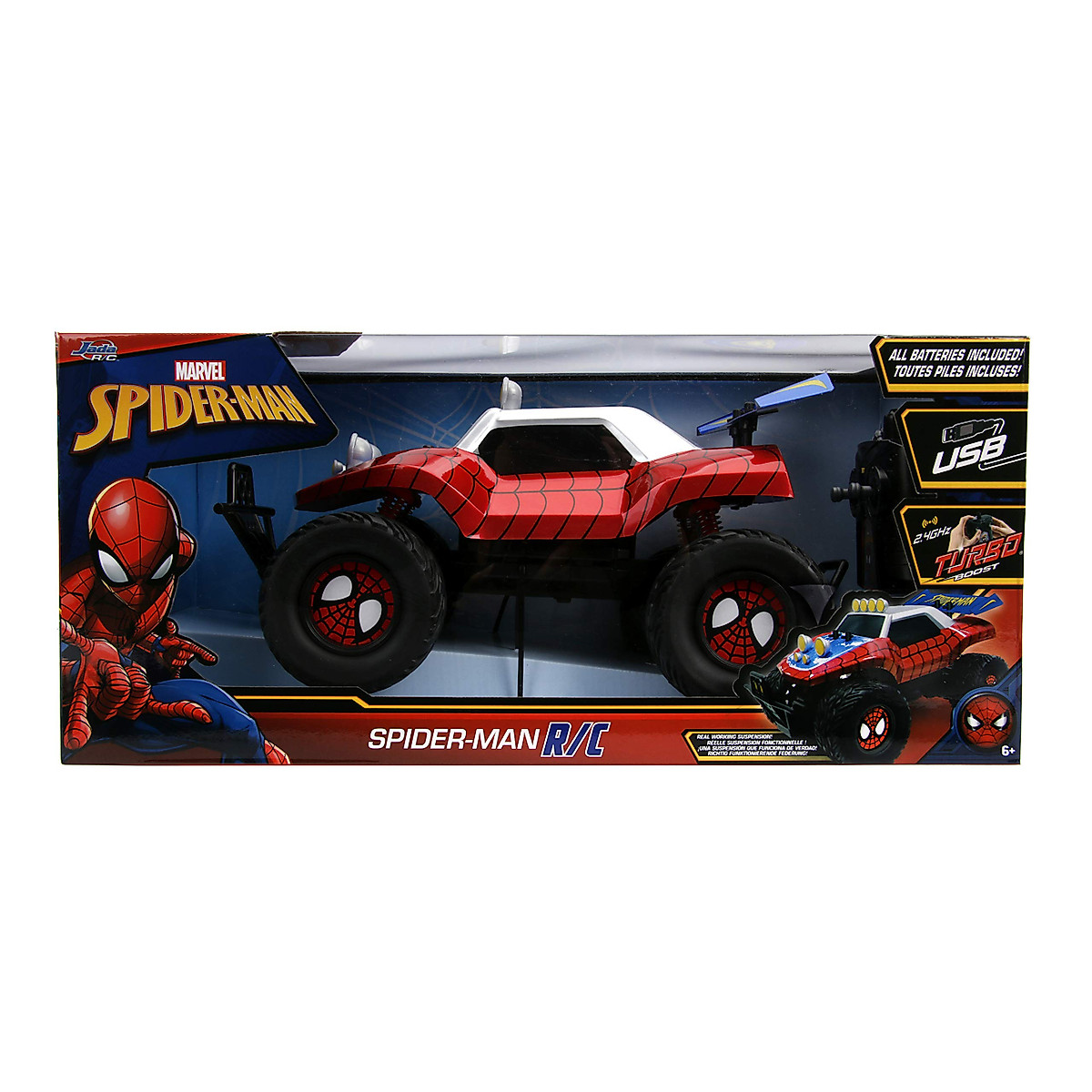 Jada Toys Marvel Spider - Man Buggy RC 1:14 Radio Control Vehicle