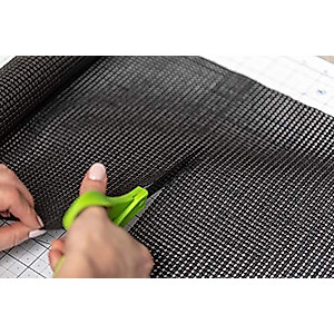 EasyLiner Select Grip Shelf Liner for Drawers & Cabinets - Easy to Install & Cut to Fit - Non Slip Non Adhesive Grip Shelf Liner for Kitchen Drawers, Bathroom, Pantry - 20 in. x 24 ft. - Black