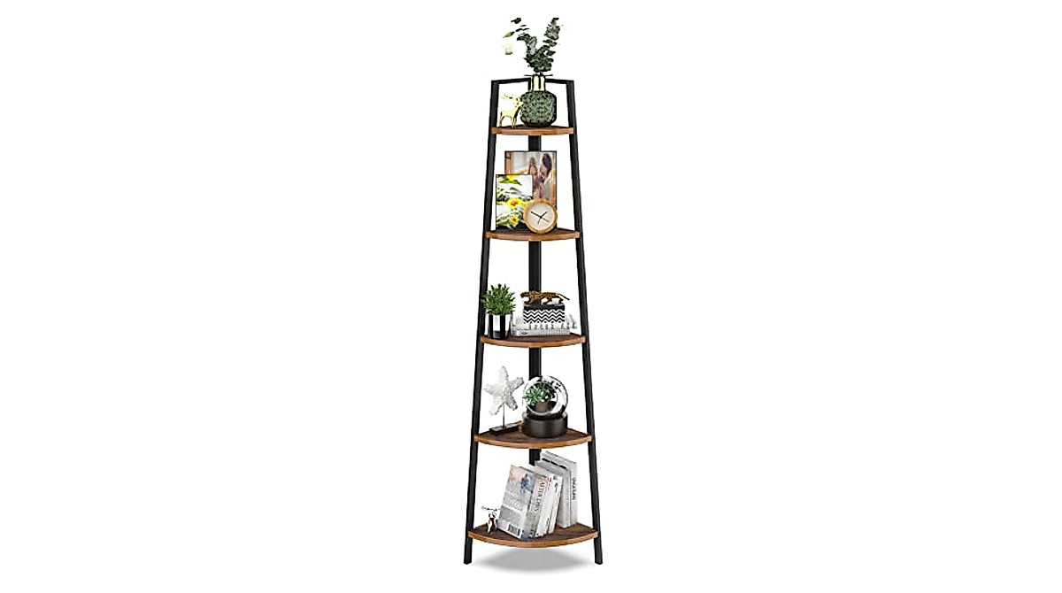 Oapety 5-Tier Corner Shelf – Stylish & Sturdy Storage