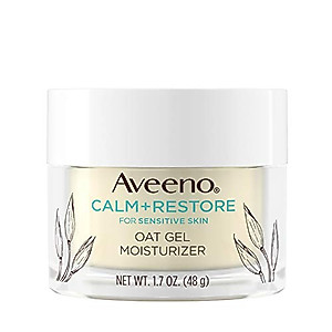 Aveeno Calm + Restore Triple Oat Hydrating Face Serum for Sensitive Skin, Gentle and Lightweight Facial Serum to Smooth and Fortify Skin, Hypoallergenic, Fragrance- and Paraben-Free, 1 fl. Oz