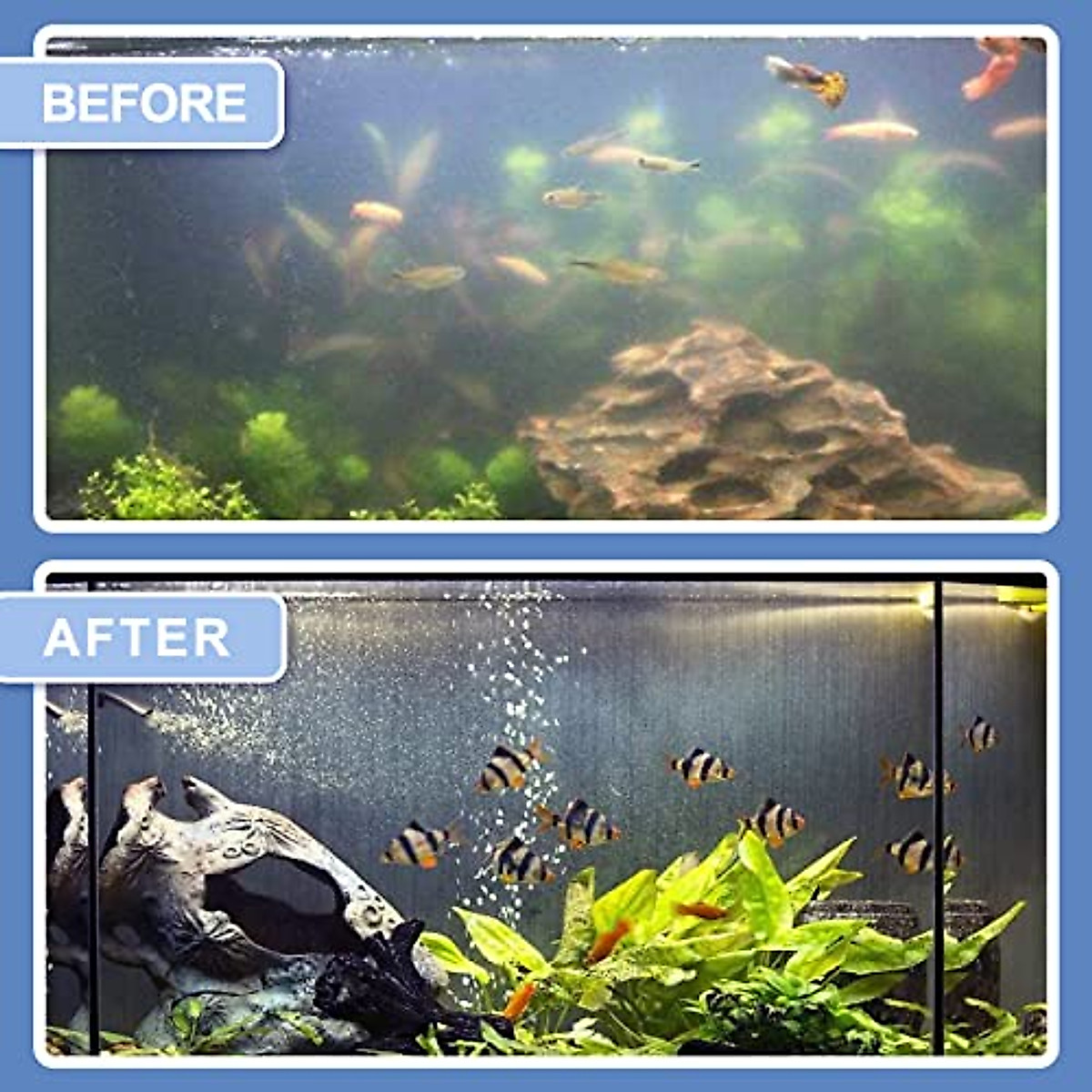 Yzzsjc 20pcs Aquarium Filter Media Bags High Flow Fish Tank Mesh Filter Bags 8x6inch Coarse Mesh Bags Reusable Filter Bags with Plastic Zipper for Biospheres,Ceramic Rings(Black)