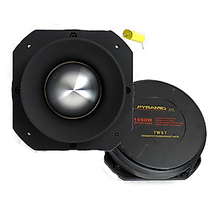Pyramid 2 PRO TW57 3" 2000W Dome Bullet Car Super Titanium Audio Tweeters