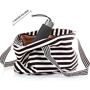 Totes MICRO MINI PURSE MANUAL UMBRELLA-MANY STYLES (Polka Dot)