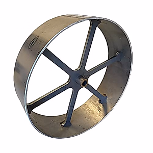LavaLock Heavy Duty 10" Carriage Style Steel Smoker Wheel for Custom BBQ PITS - FITS 1/2" Rod