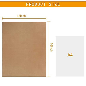 Teflon Sheet for Heat Press Transfer Sheet 18 Pack Non Stick 12"x16" Heat Transfer Paper Heat Resistant Craft Mat