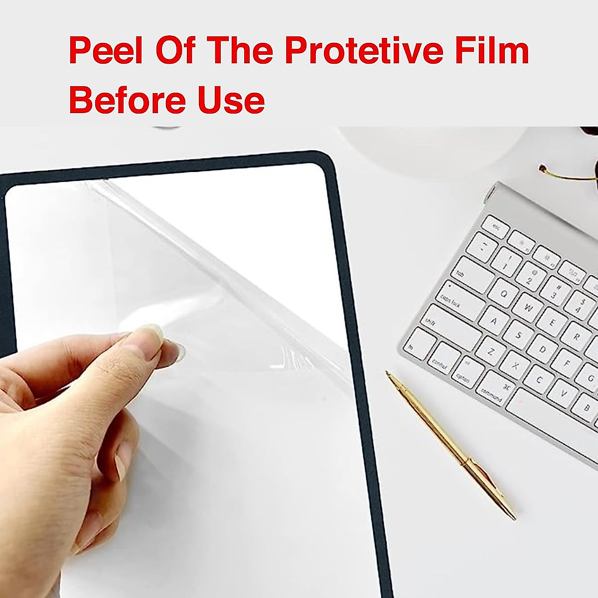 Dumanasen Dry Erase Whiteboard Notebook, 9.4"x6.6" Reusable White Board, Portable Desk Whiteboard for Meeting & Business, Perfect for School, Home, Office (Baby Pink)