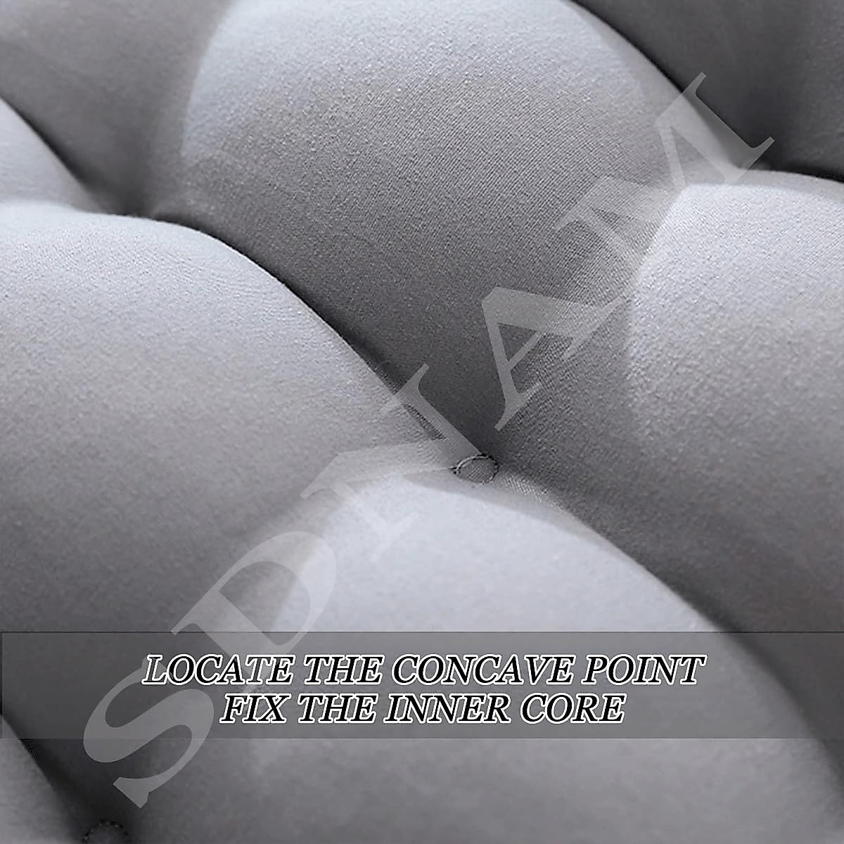 JACOJE Lounge Chair Cushions Chaise Lounger Cushion Soft Sofa Mat Long Bench Cushion for Outdoor Furniture, Indoor Outdoor Recliner Chair Cushion(#2,53x53cm/20.8x20.8in)