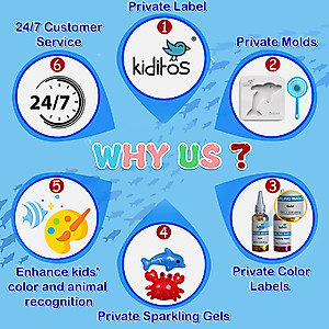 Kiditos Magic Water Elf Toy Kit,Aqua Fairy Water Gel kit with 20 Magic Gel&10 Molds-Easter Craft,Water Pets,Birthday Gifts,Party Favors,Make Your own Squishies Toys DIY Craft Kit for Kids Ages 3+