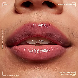 NYX PROFESSIONAL MAKEUP This Is Milky Gloss, Lip Gloss with 12 Hour Hydration, Vegan - Ube Milkshake (Mauve Purple)