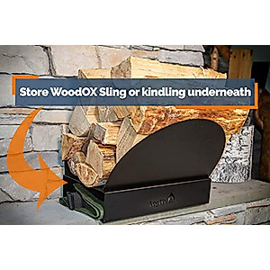 LogOX Fireside Bundle, WoodOX Sling Ergonomic Firewood Carrier & Hearth Bin Firewood Rack, Bundle Pack