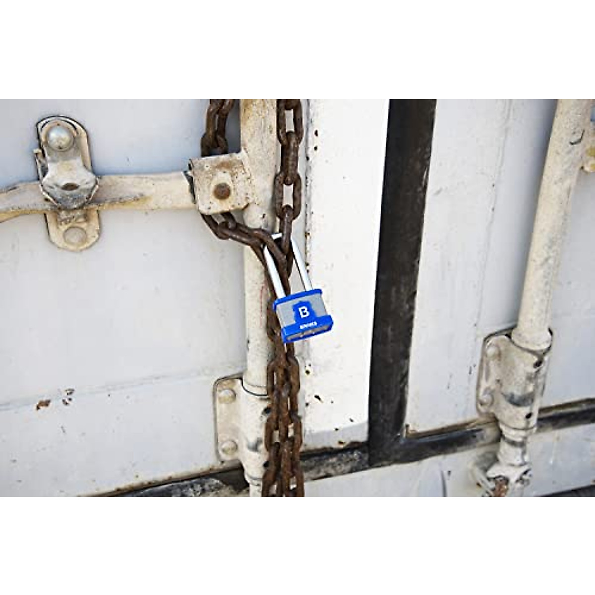 BRINKS - 44mm XT Series Commercial Laminated Steel Padlock with 2 3/8" Shackle, 2-Pack - Weather Resistant and Hardened Boron Steel Shackle