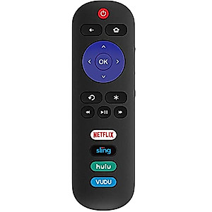 RC280 Replacement Remote Applicable for TCL Roku TV 55UP120 32S4610R 50FS3750 32FS3700 32FS4610R 32S800 32S850 32S3850 48FS3700 55FS3700 65S405 43S405 49S405 40S3800 50S431 55S431 43S435 50S435 43S525