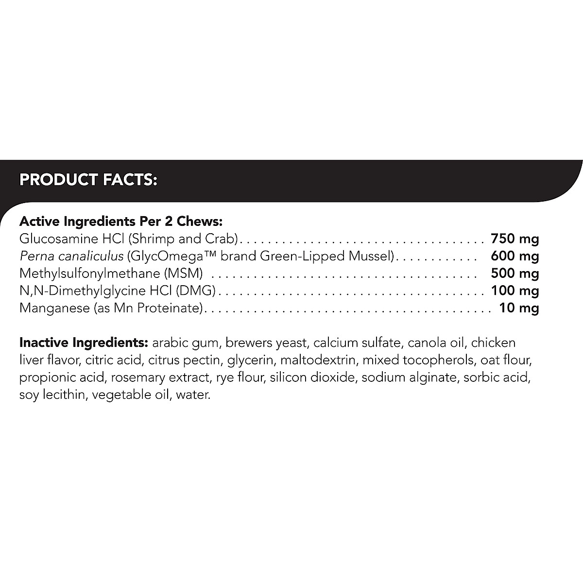 VetriScience GlycoFlex Sport Hip and Joint Supplement for Dogs – Joint Support Chews with Green-Lipped Mussel, DMG, and Glucosamine for Dogs, Chicken Liver Flavor