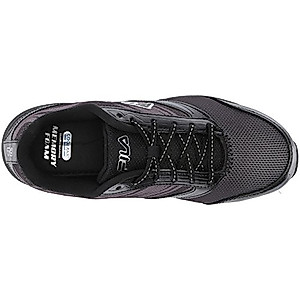 Fila Women's Memory Reckoning 8 Slip Resistant Steel Toe Running Shoe Shoe, Black/Pewter/Metallic Silver, 8 B US