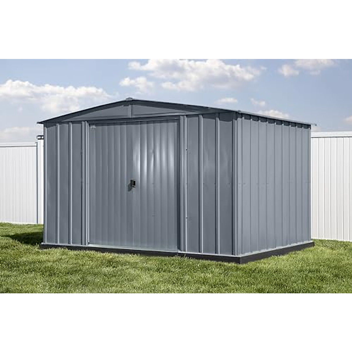 Arrow Classic Steel Storage Shed, 10x8, Charcoal