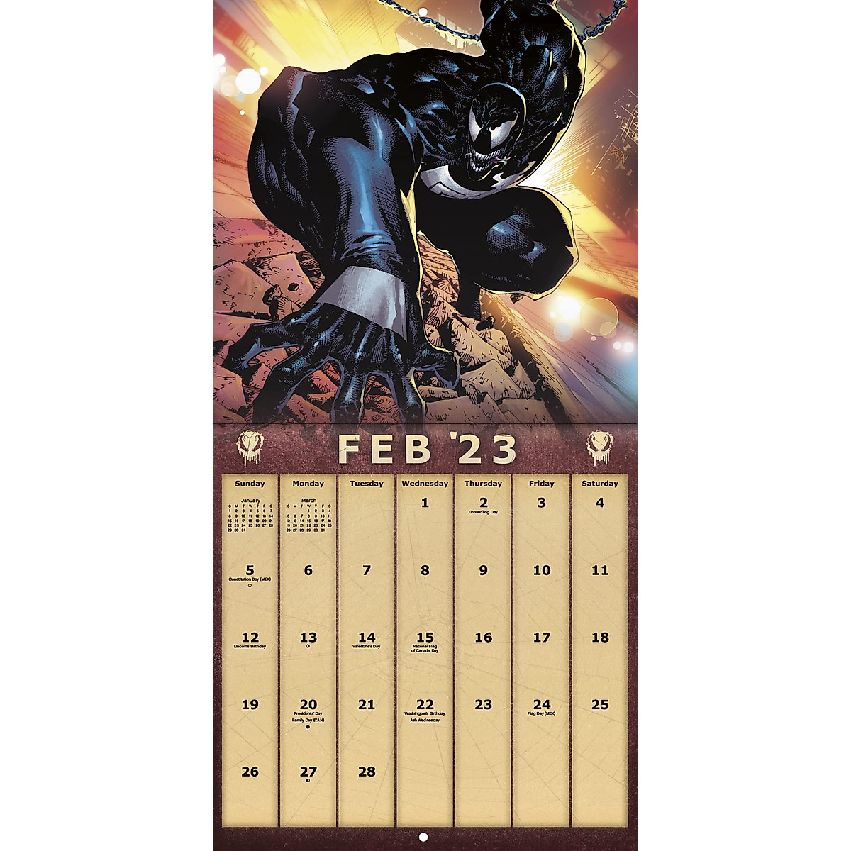 2023 Marvel Venom Wall Calendar